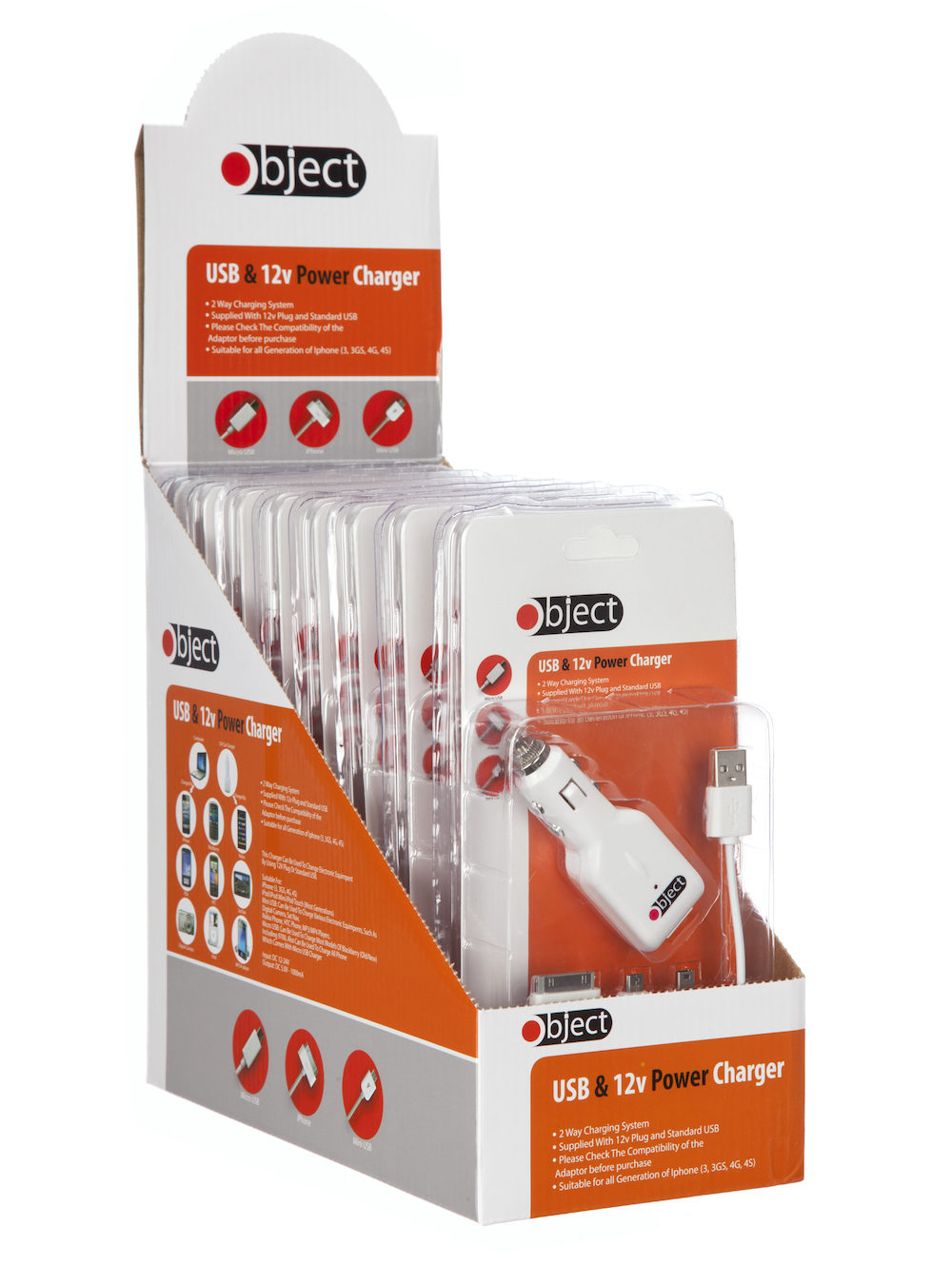 3 in 1 USB 12v Power Charger - Object